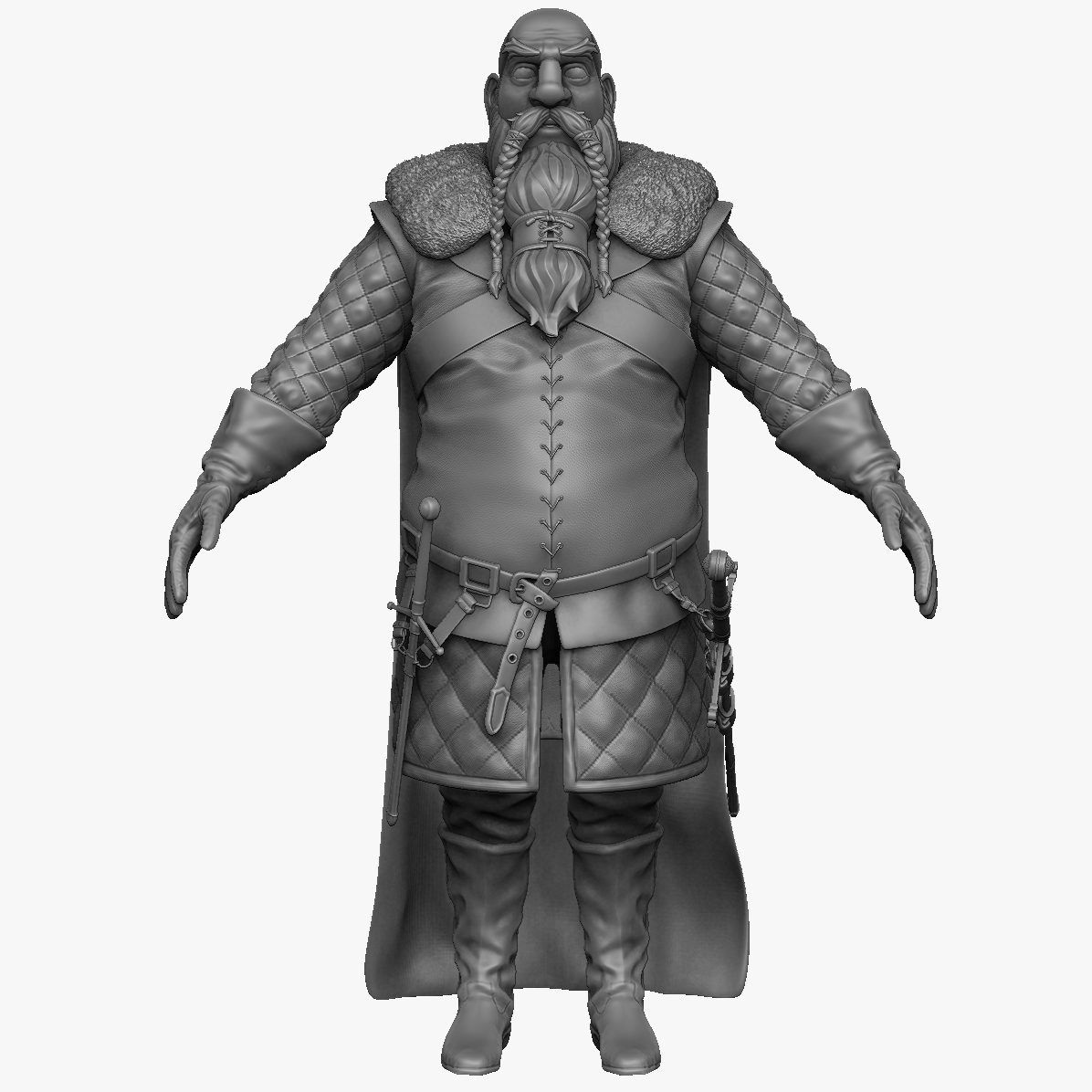 3d 3ds sculpt heavy medieval man