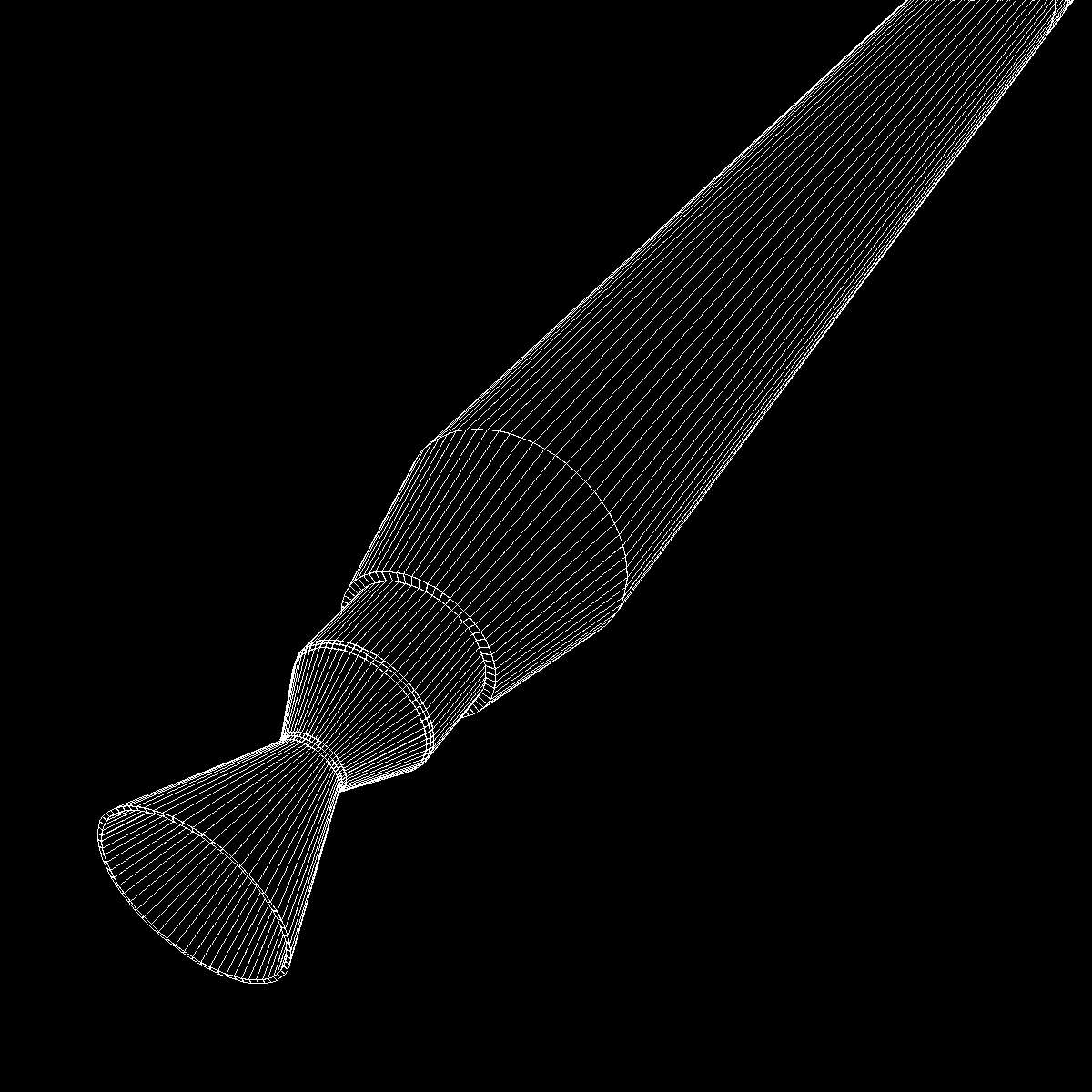 3d model nano rocket