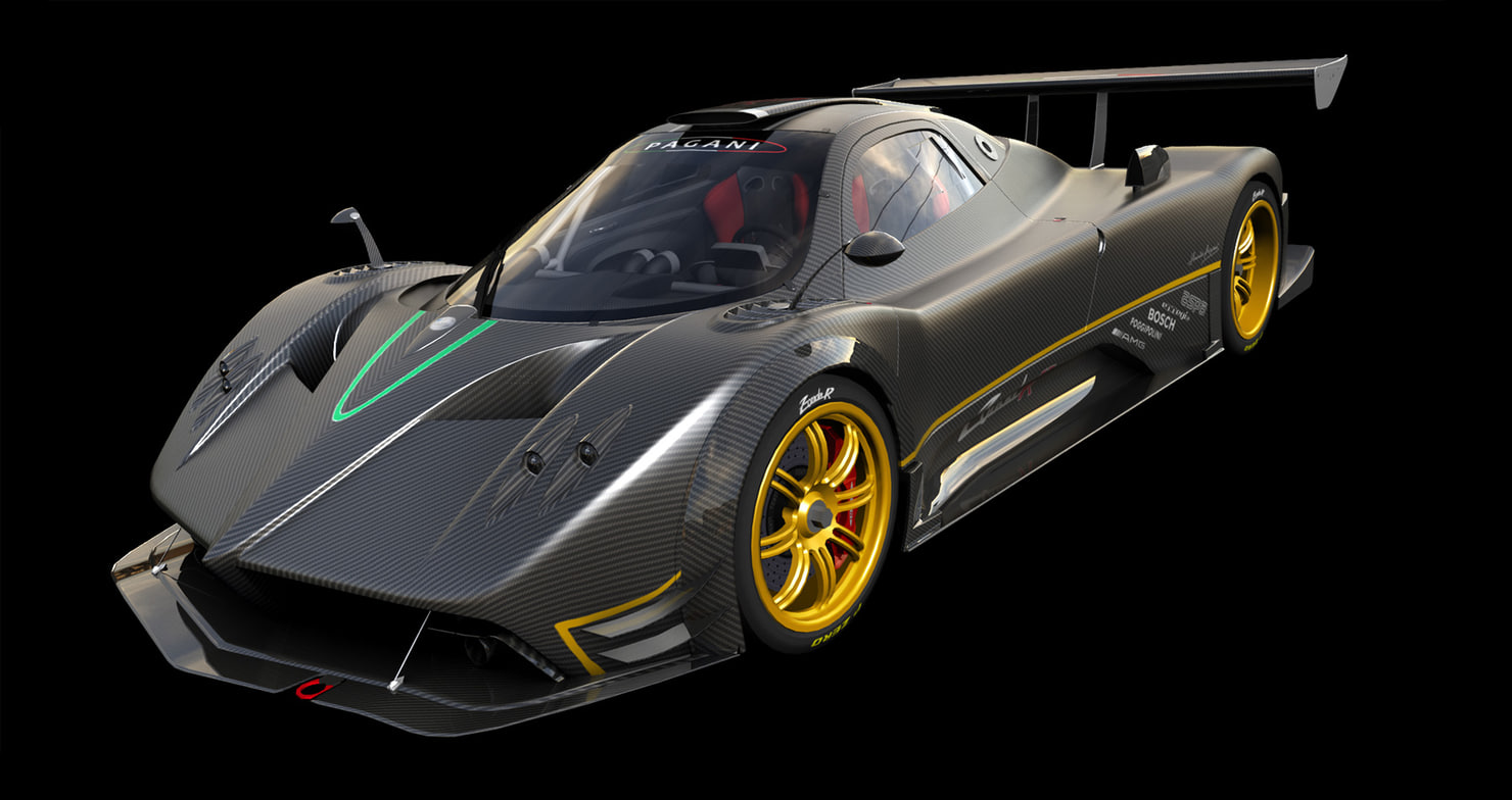 3d model pagani zonda r
