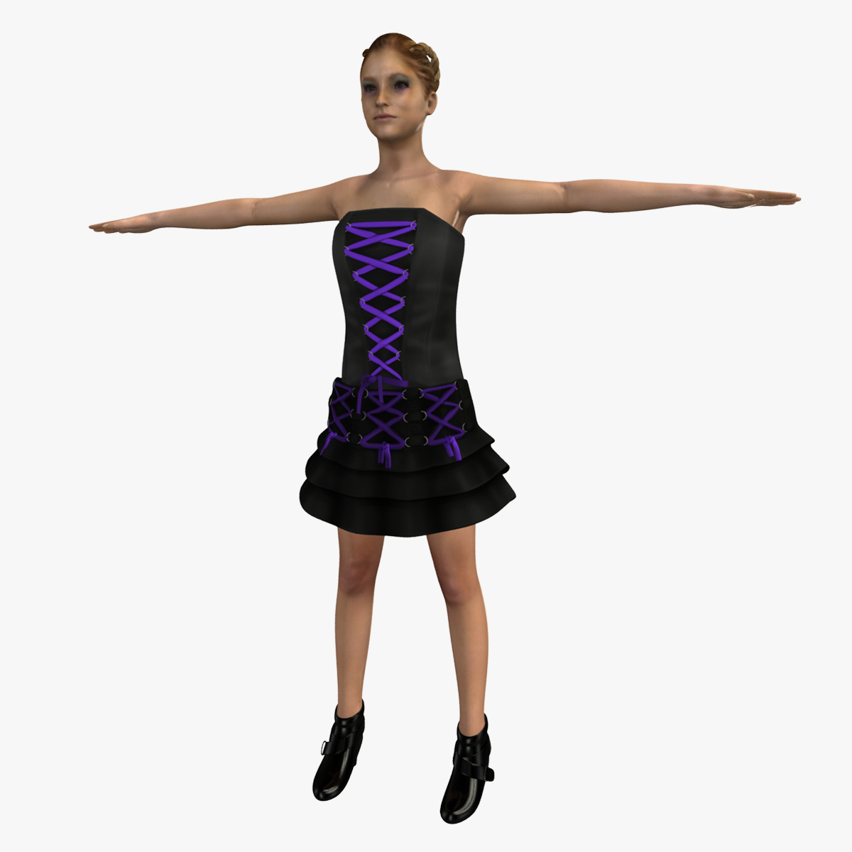 3d goth girl