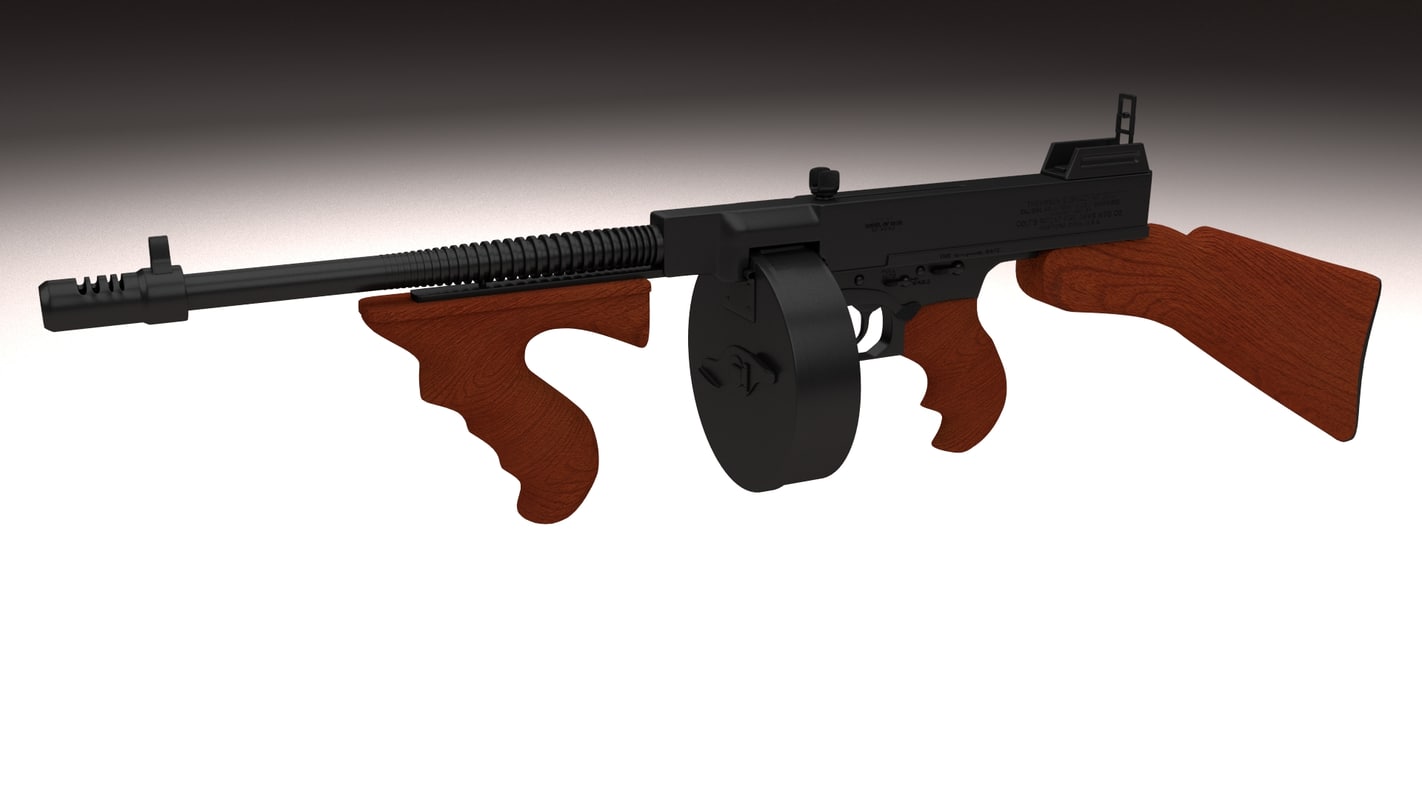 3d thompson 1928 gun