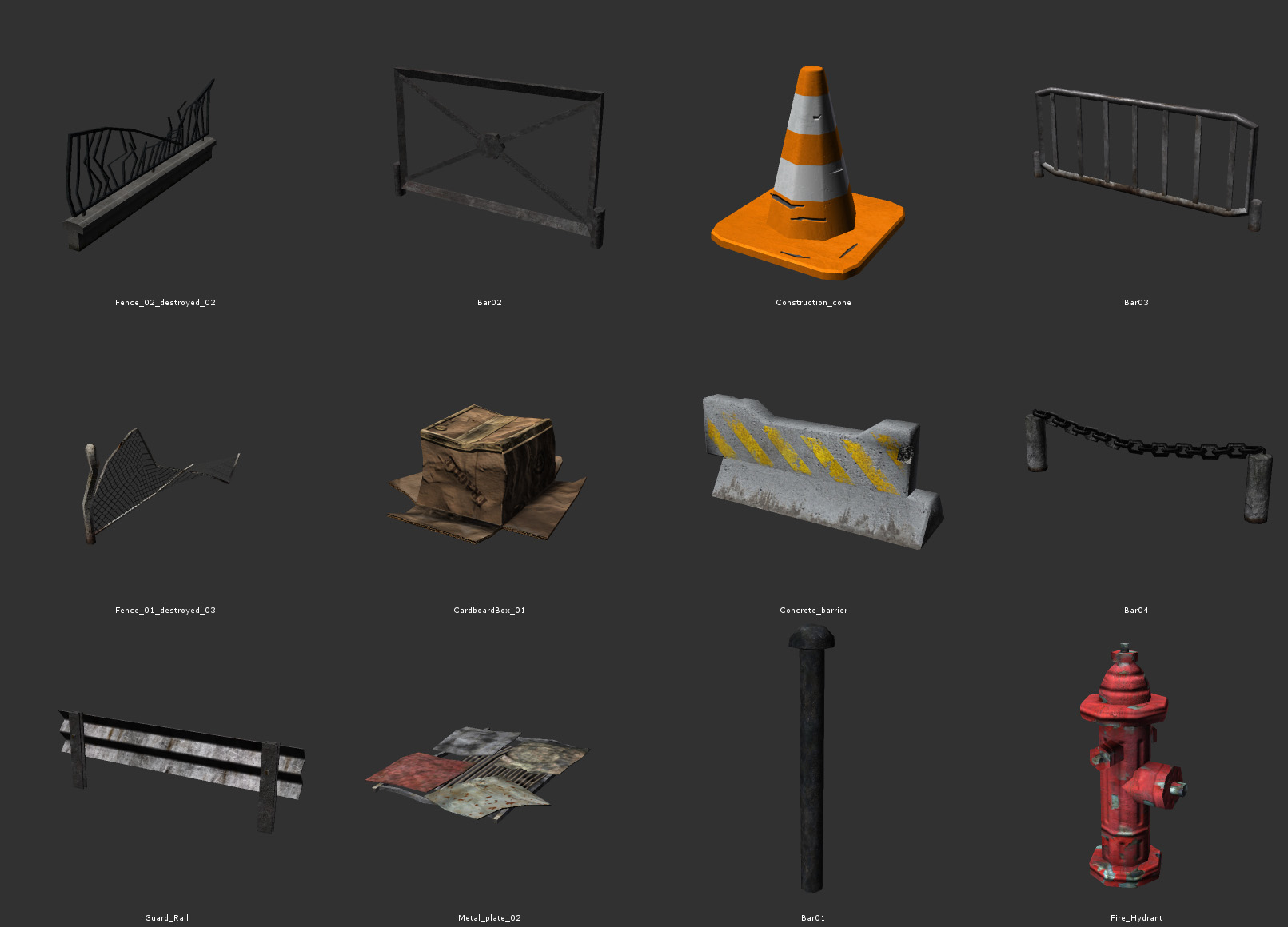 3d model of street builder