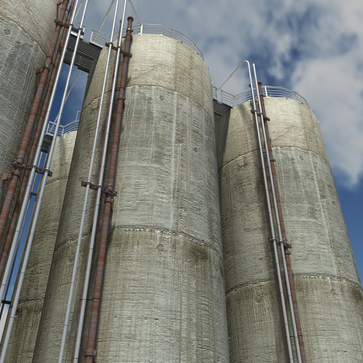 chemical silos 3d lwo