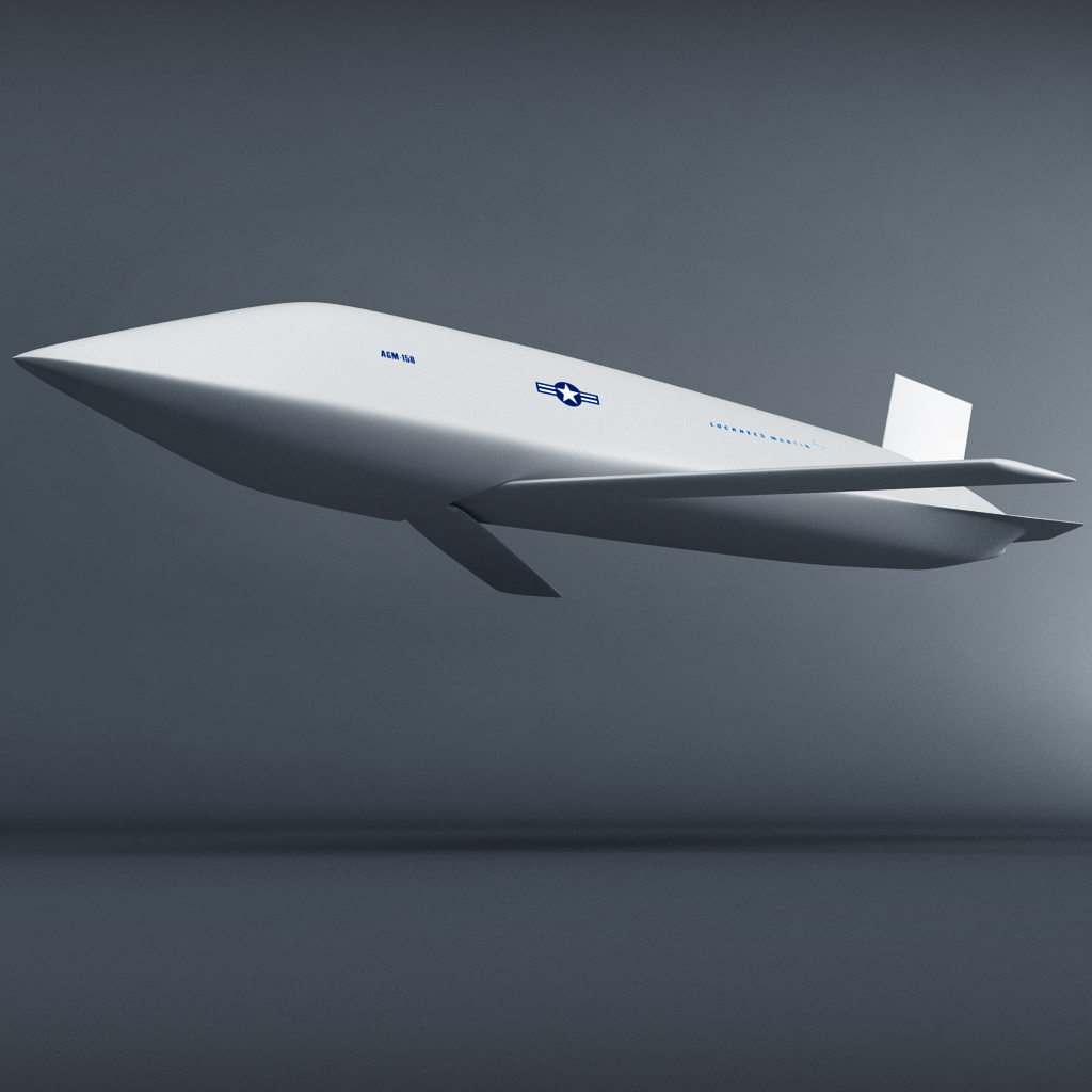 3d model jassm agm-158 missile