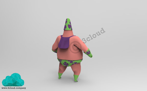 3d model patrick star characters ready