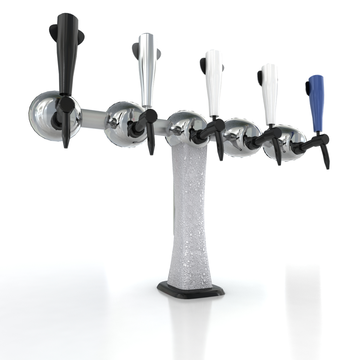 beer tap fonts 3d model