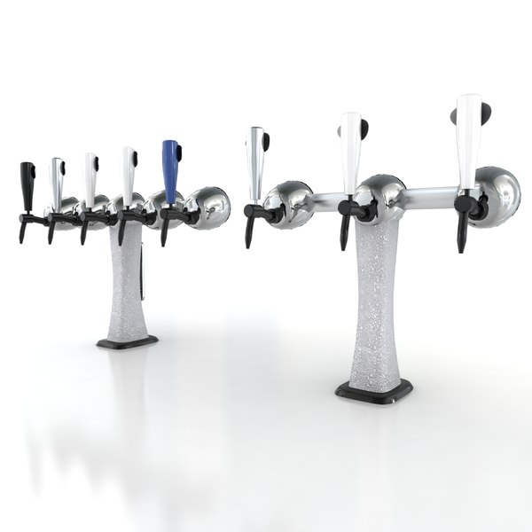 beer tap fonts 3d model