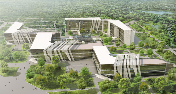 center development 3d model