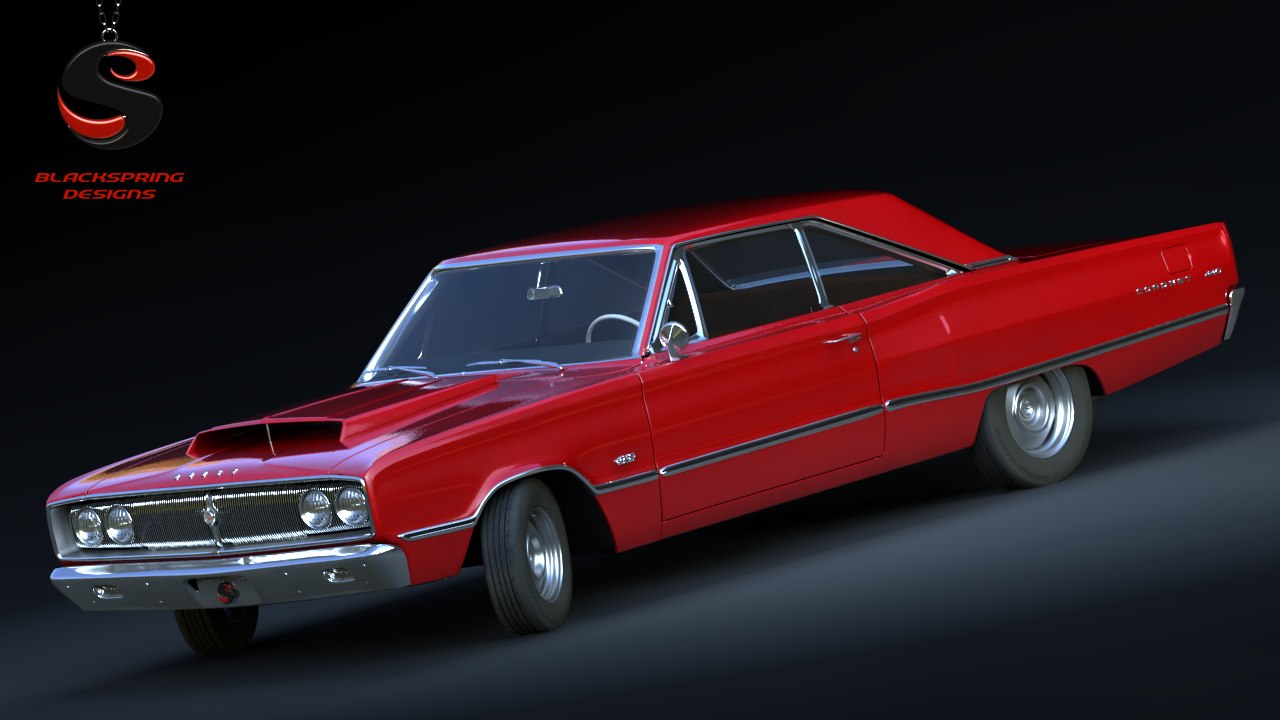 3d model dodge coronet 426 hemi