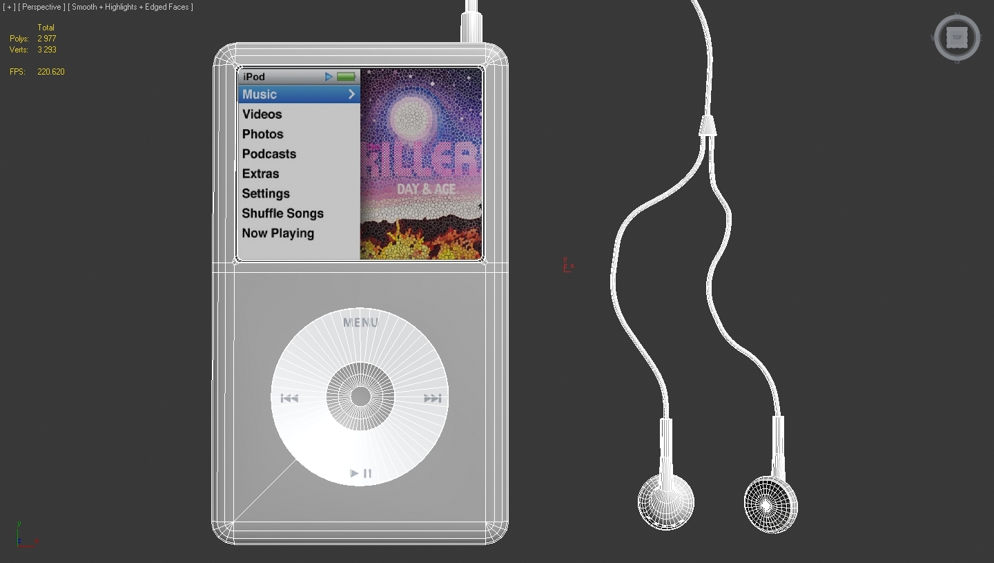 modelo 3d Apple reproductor de música clásico blanco - TurboSquid 891052