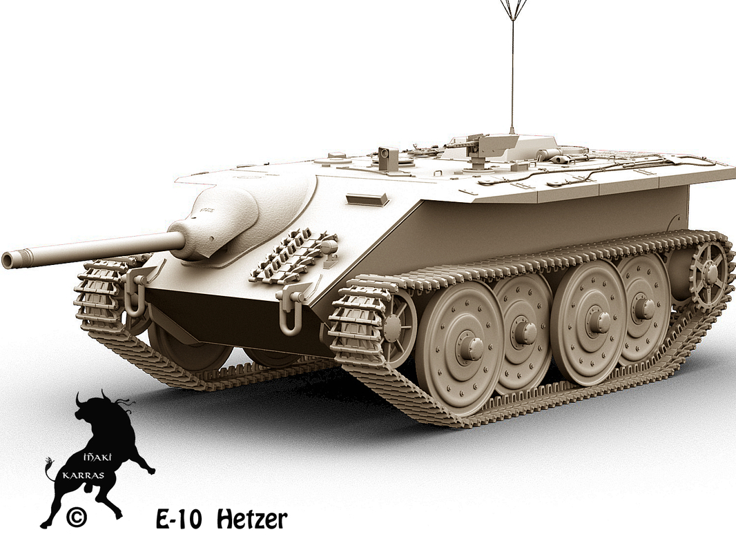 3d e-10 panzer german