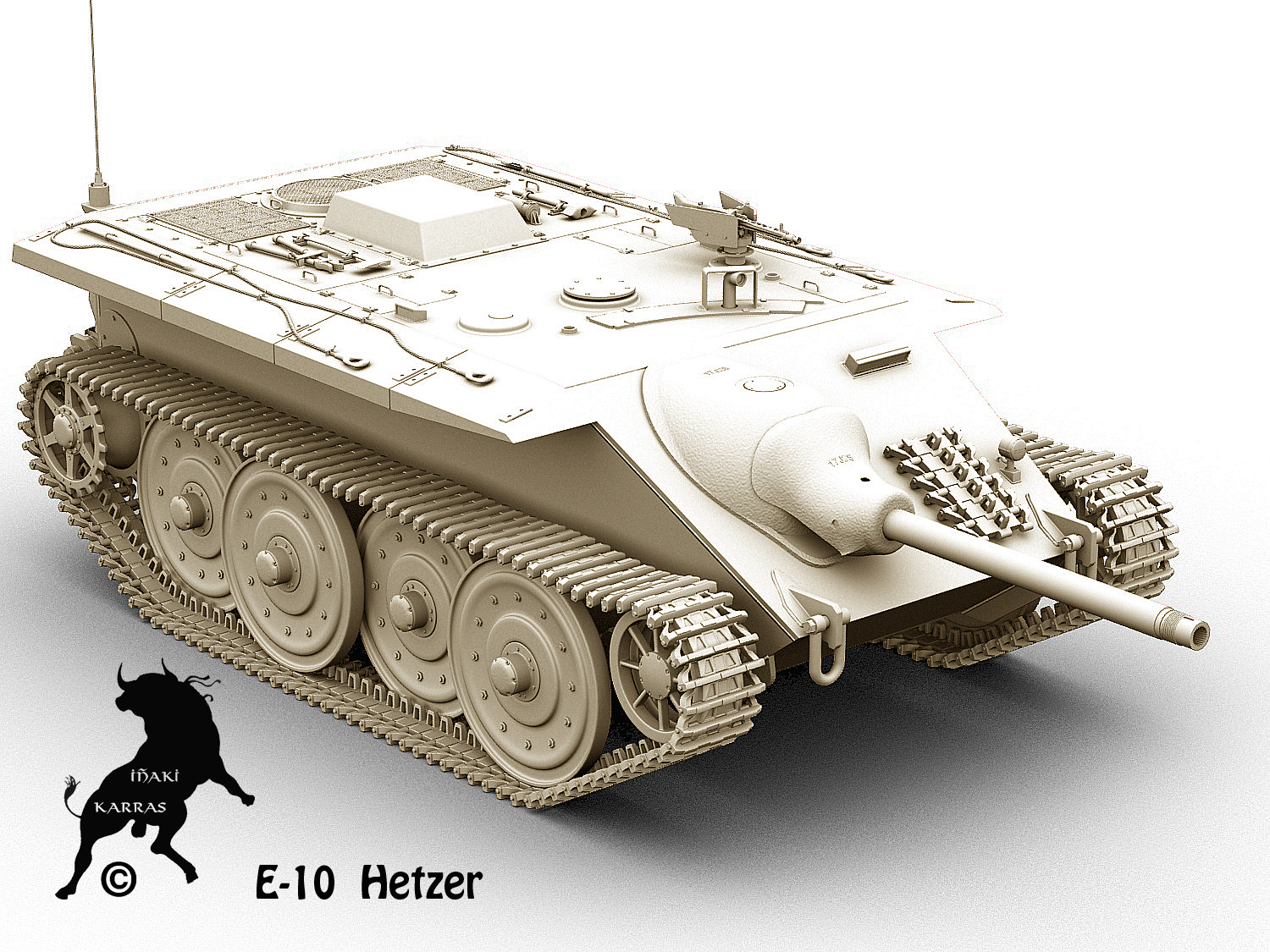 3d e-10 panzer german