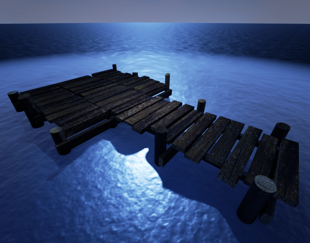 jetty normalmap ready 3d obj