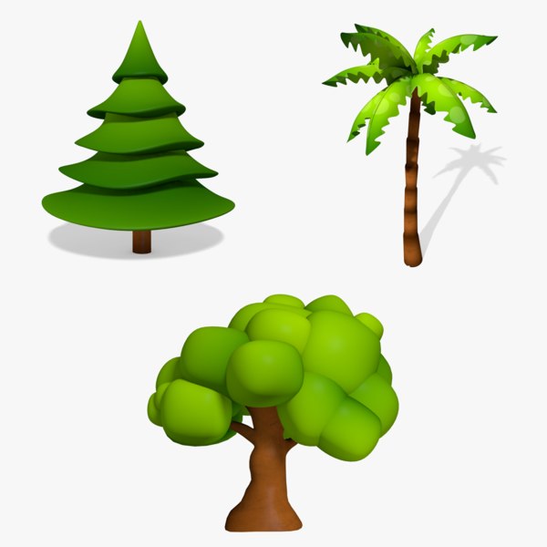cartoon tree 3d max