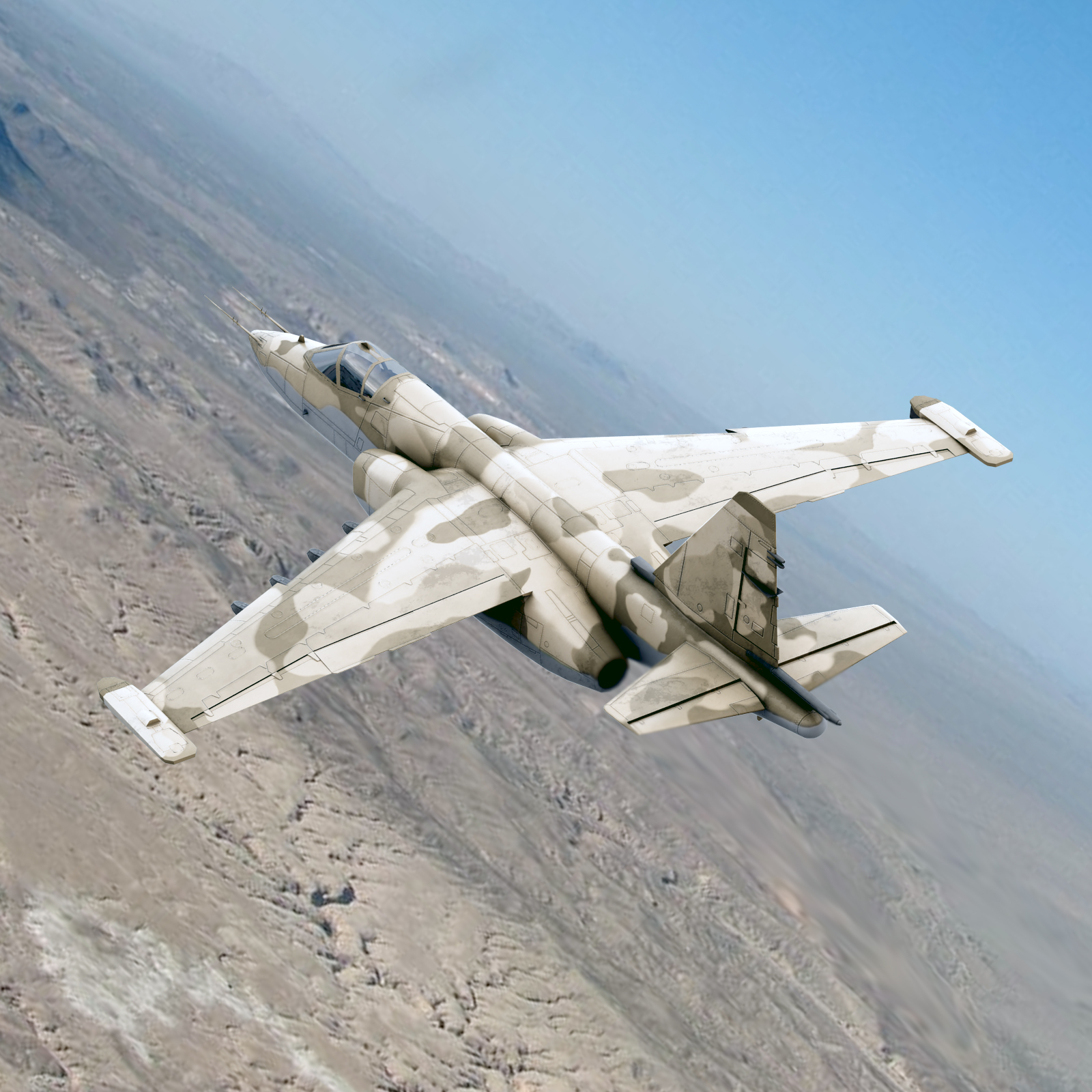 shukoi su-25 frogfoot obj