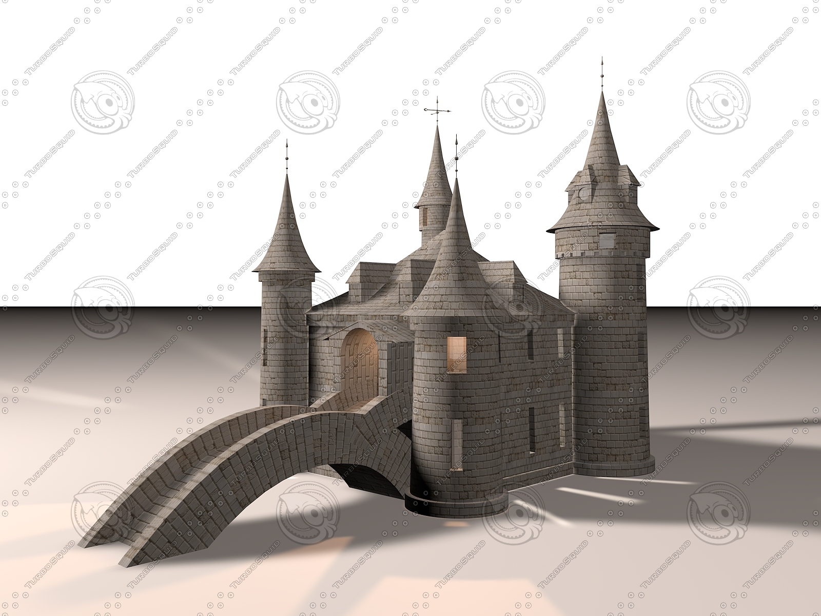 castle towers printing 3d model