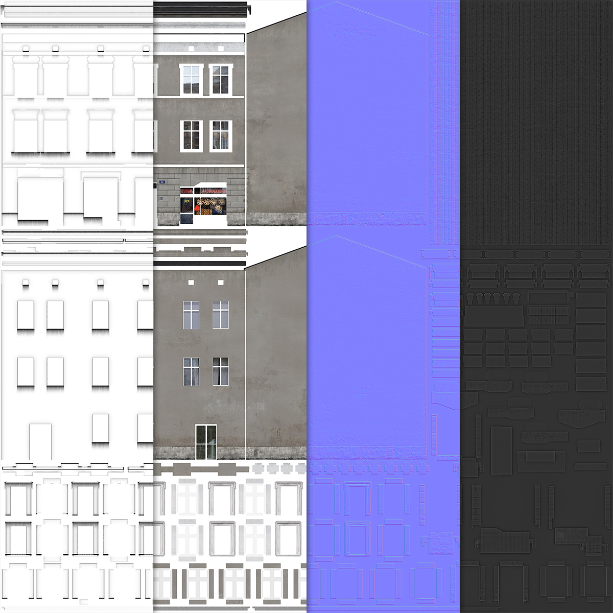 3ds max old building