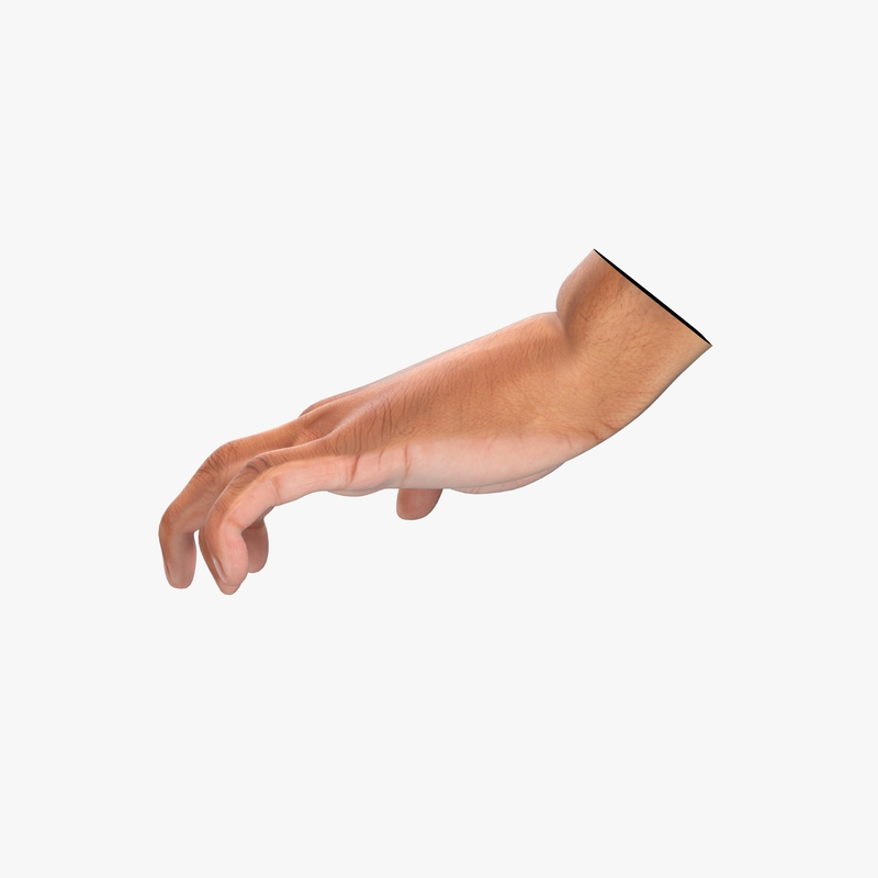3ds max hand rigged poses skin