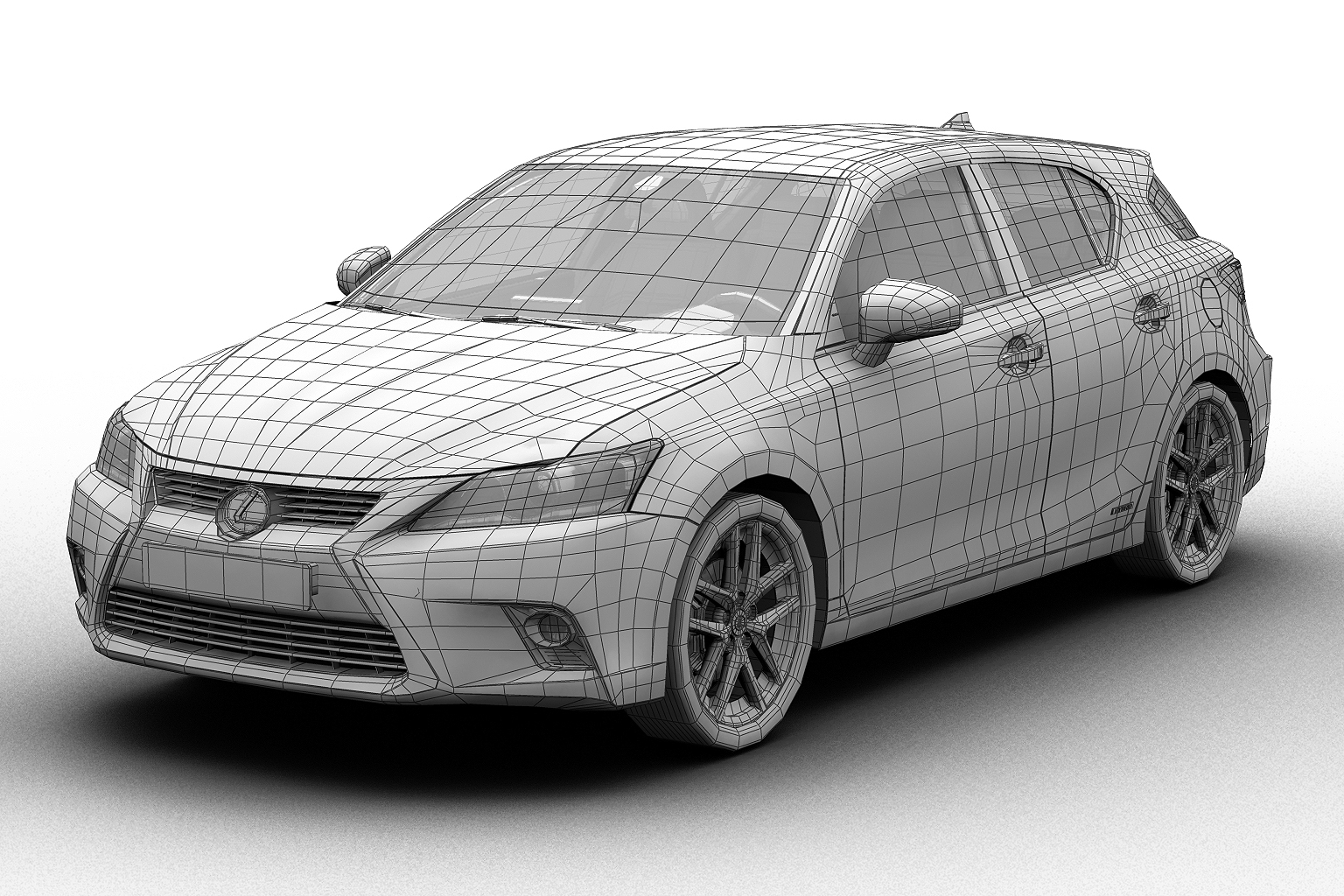 3d lexus ct200h model