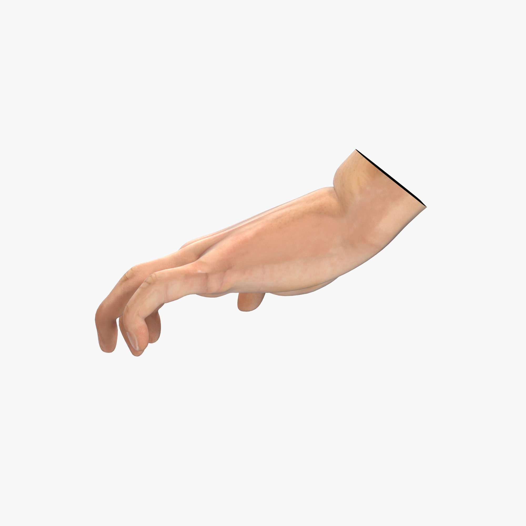 3d hand rigged poses skin