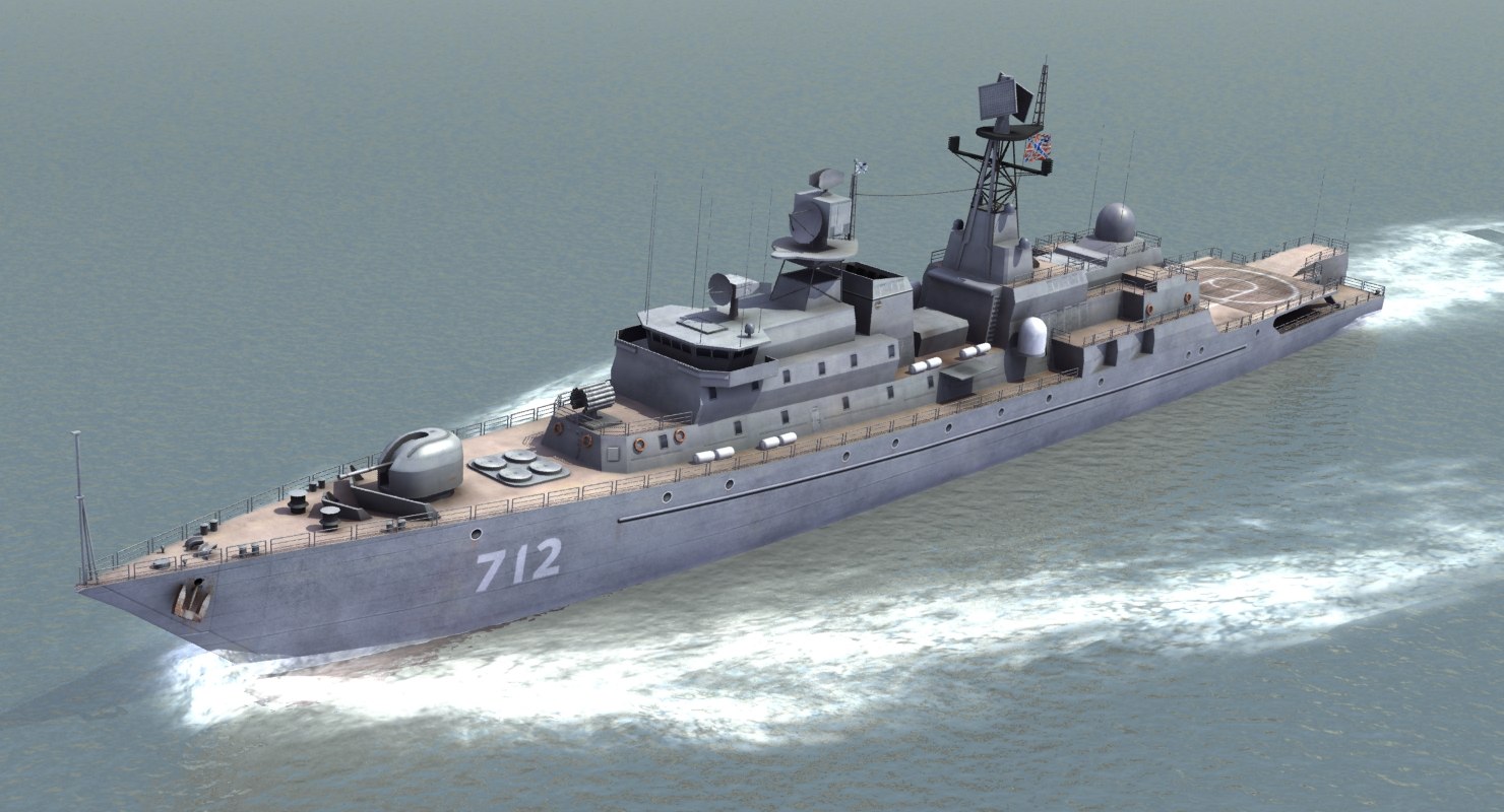 neustrashimy frigate 3d 3ds