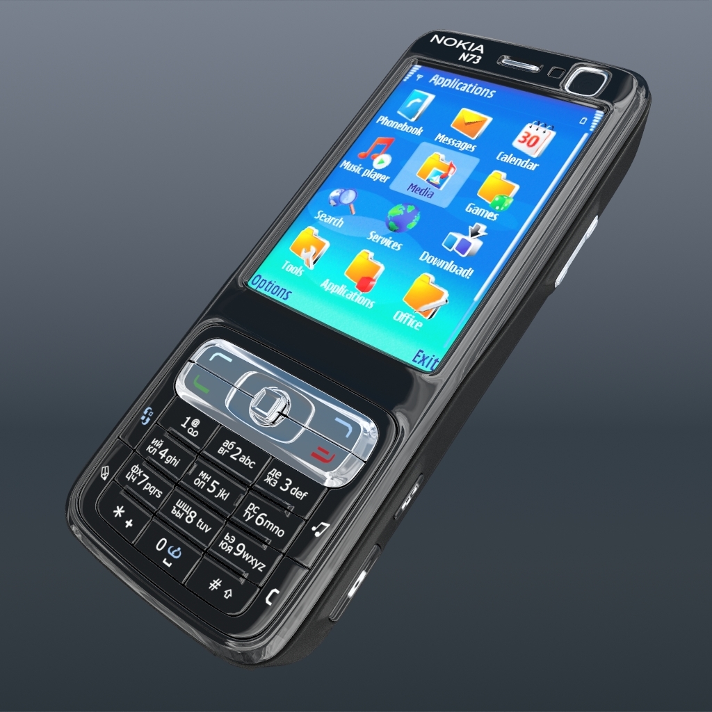 Nokia N73 black 3D 모델 - TurboSquid 732678