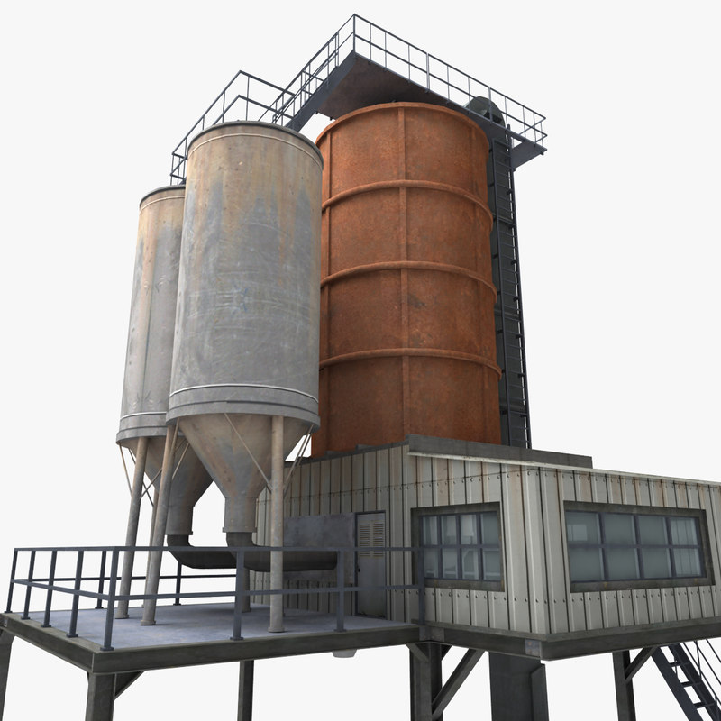 silo 3d model