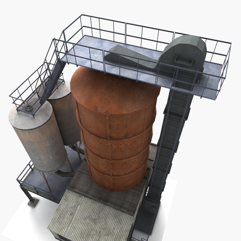 silo 3d model