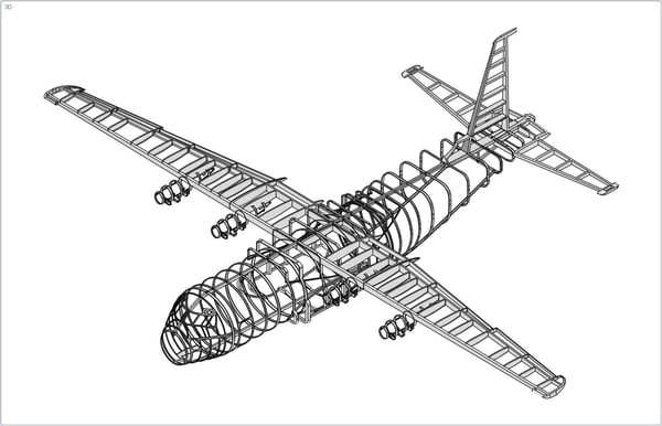 3ds max lockheed c-130j transport aircraft