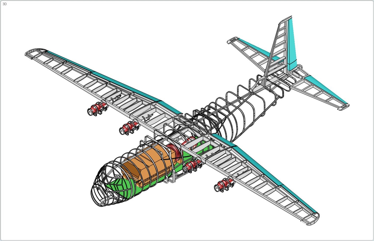 3ds max lockheed c-130j transport aircraft