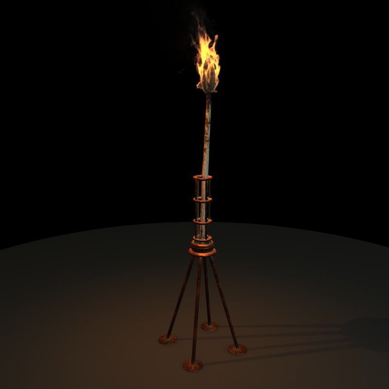 3d torch animation