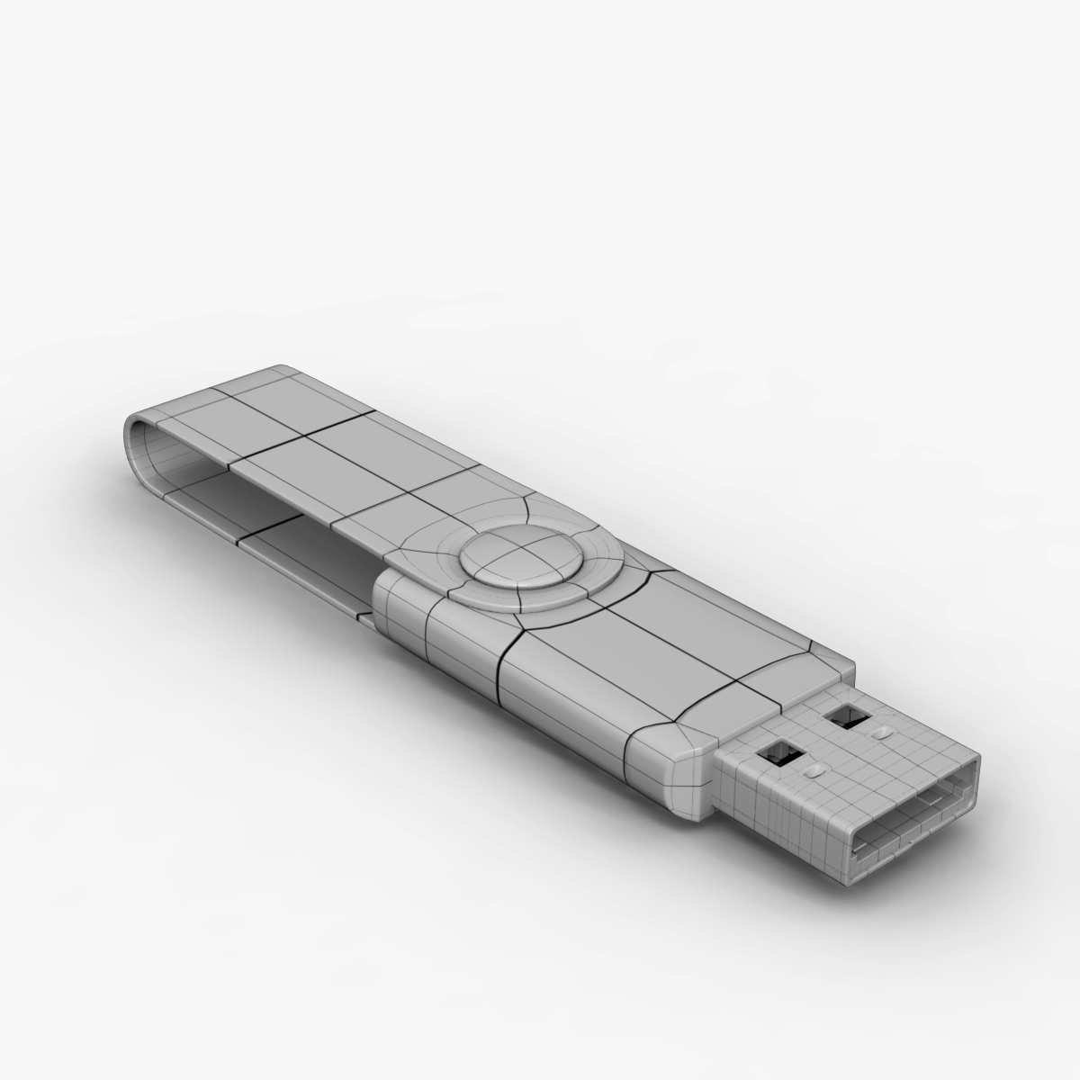 usb flash drive 3d obj