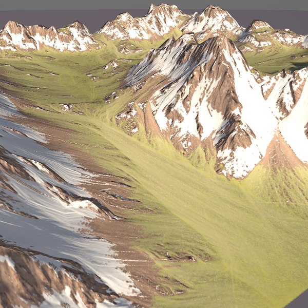 3d obj mountain maps terrain