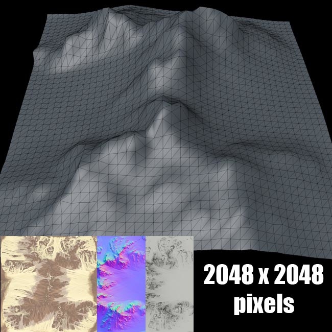 maya mountain maps terrain