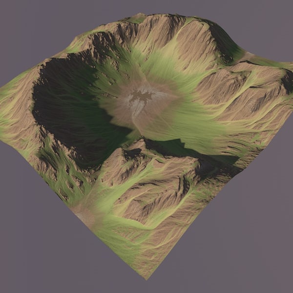 maya mountain maps terrain