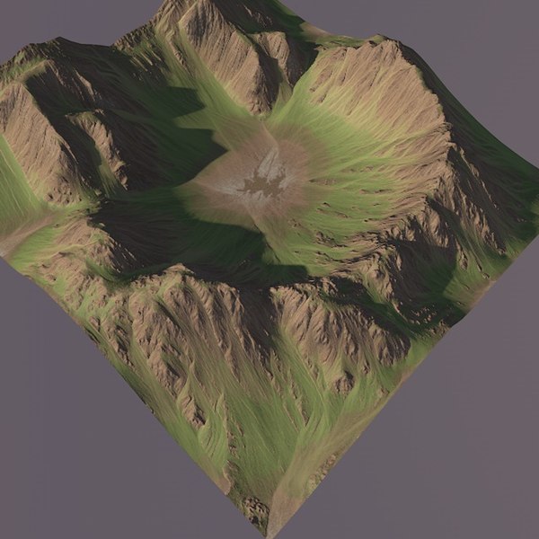 maya mountain maps terrain
