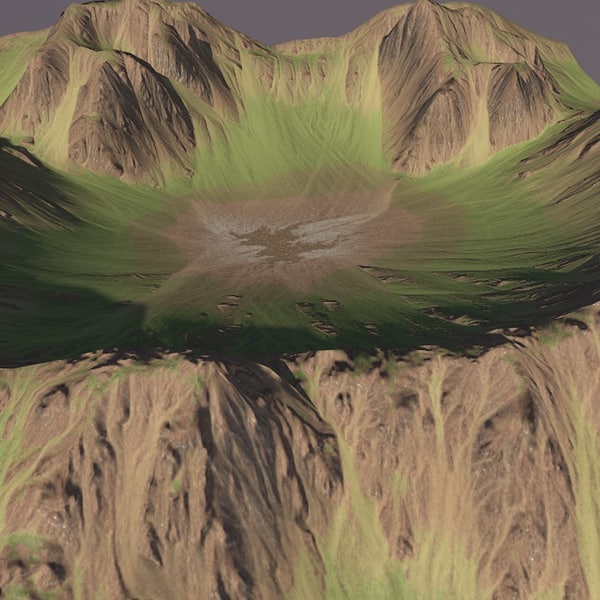 maya mountain maps terrain