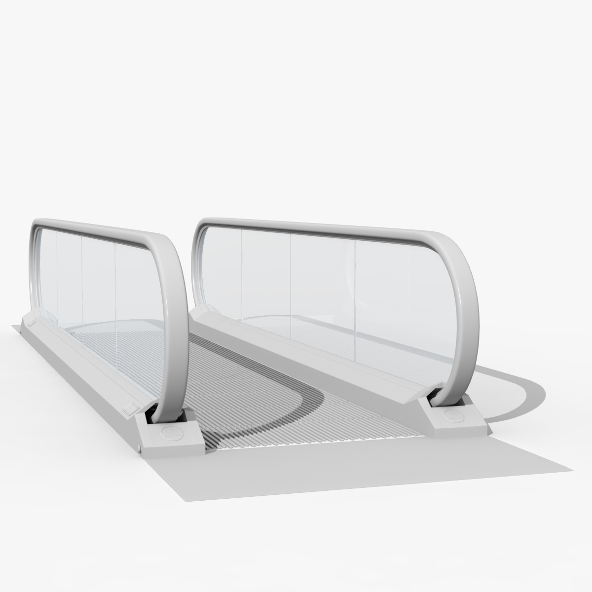 3d airport moving walkway model