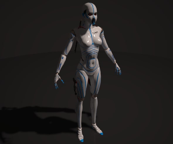 3d model droid women