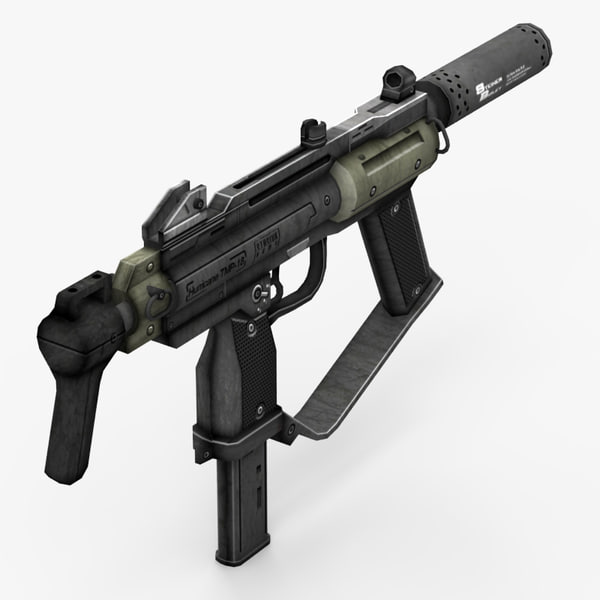 machine gun 3d model