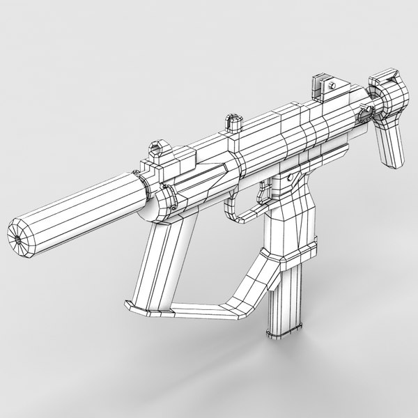 machine gun 3d model