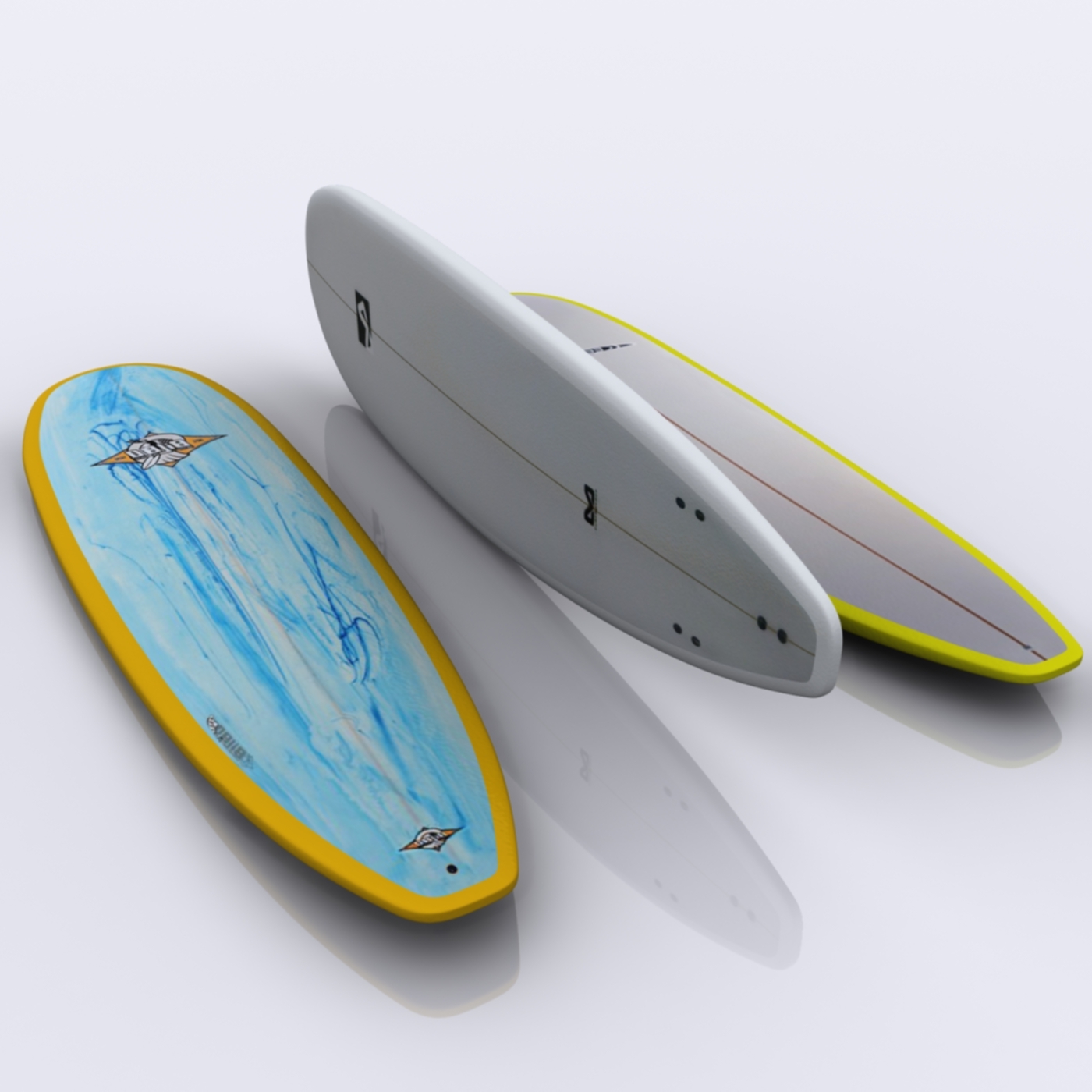 3d model surfboard surf board