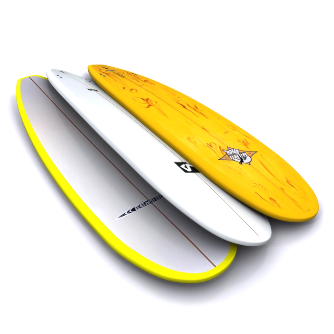 3d model surfboard surf board