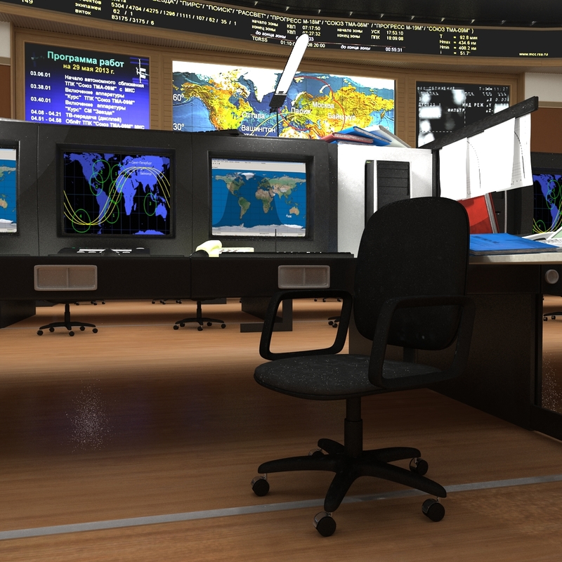 russian mission control center 3d 3ds