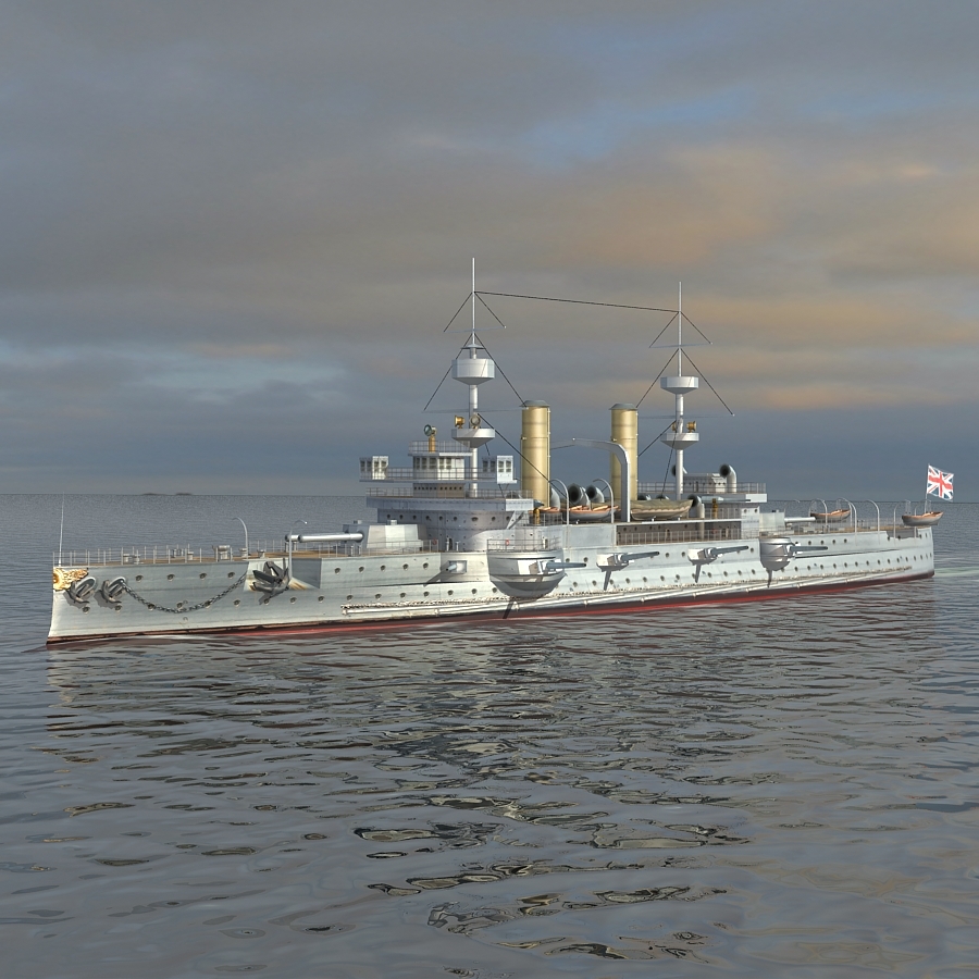 hms triumph 1903 world war 3d x