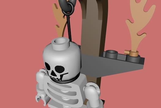 LEGO Gallows and Skeleton 3D 모델 - TurboSquid 893706