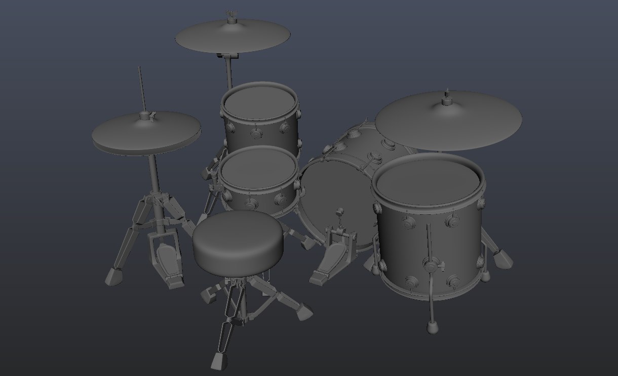 modelo 3d tambores - TurboSquid 893729