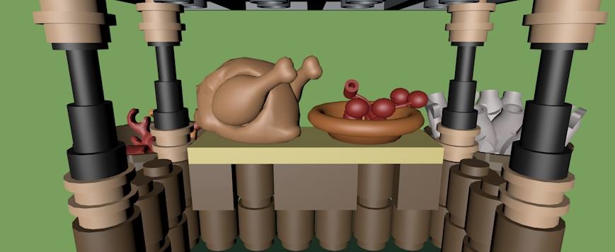 c4d lego market stall