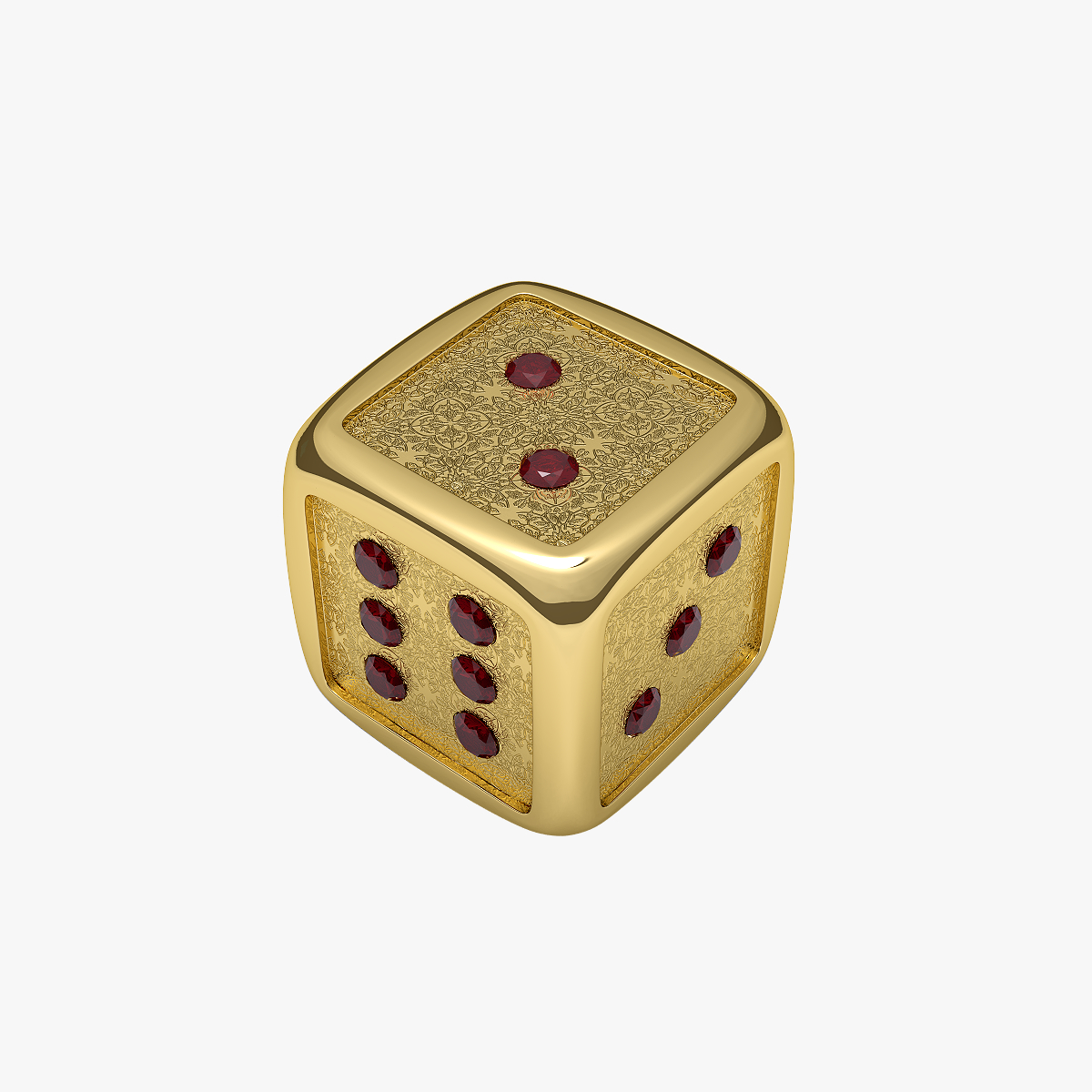 3d gold dice model