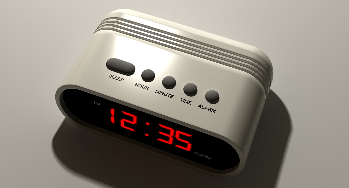 generic digital alarm clock 3d model